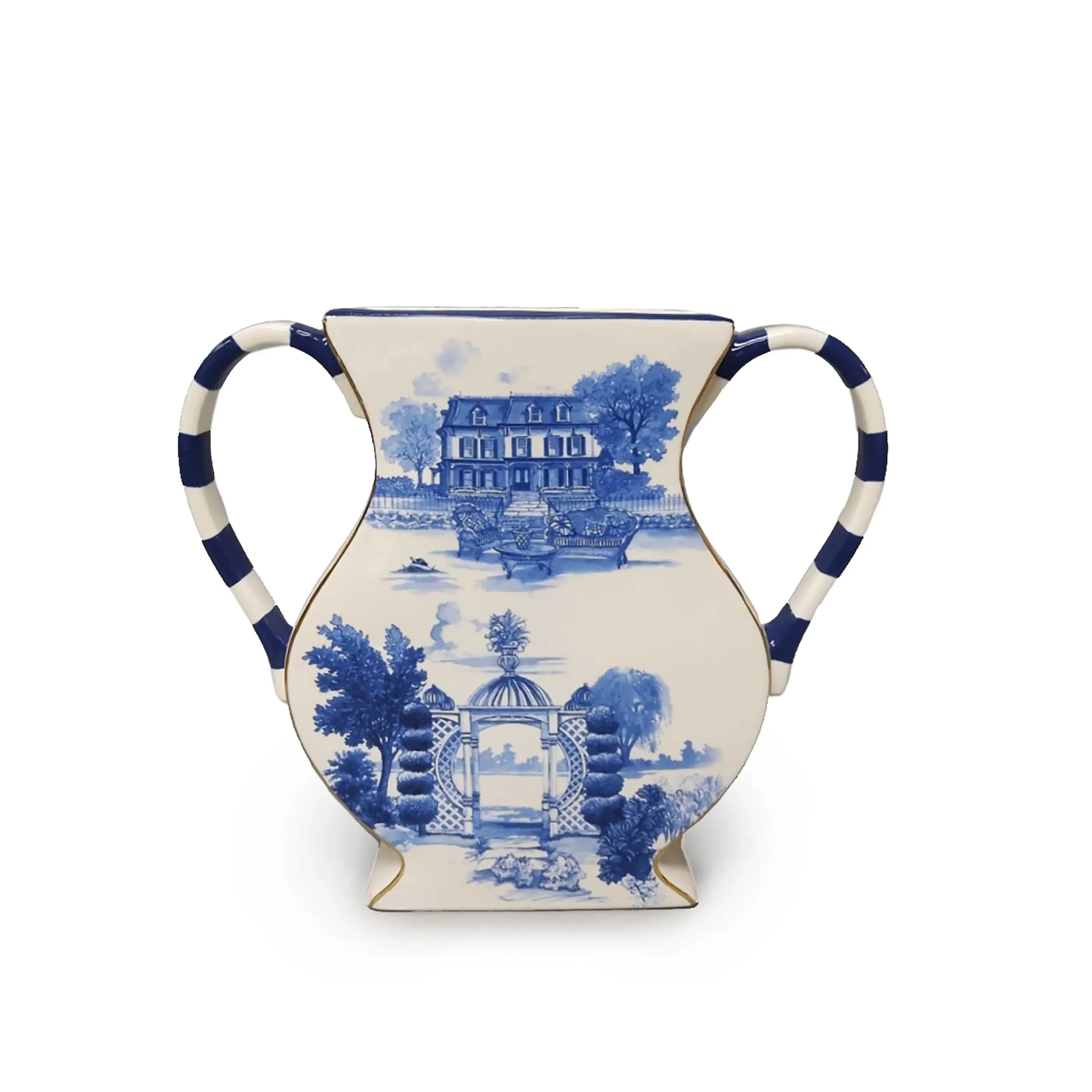 Royal Toile Vase - Courtly Check